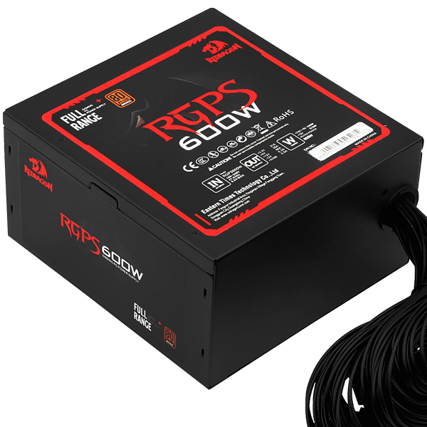 FONTE GAMER 600 WATTS 80 PLUS BRONZE