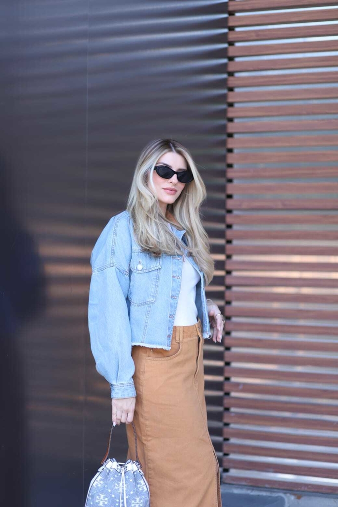 JAQUETA JEANS SARAH DUDA - Comprar em Usina da moda