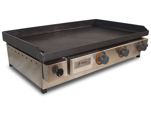 Chapa Profissional a Gás 80cm Polimac