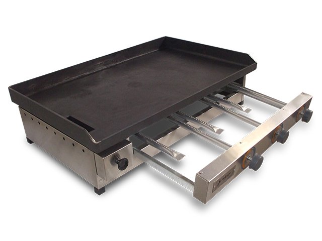 Chapa Profissional a Gás 80cm Polimac