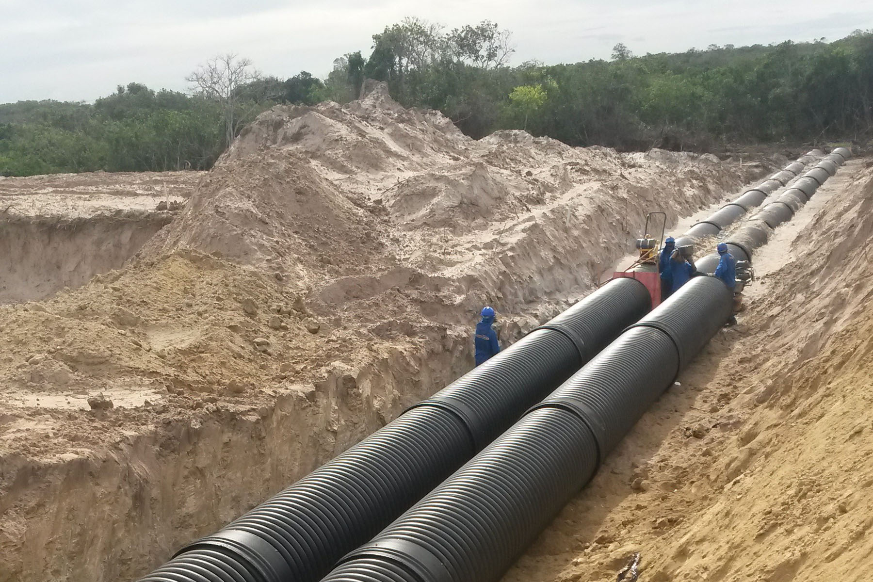 Como instalar Duto Corrugado Drenagem Tubo Pead