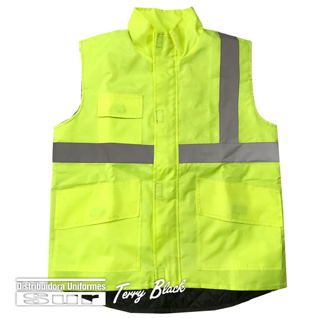 CHALECO DE TRUCKER FLUOR REFLECTIVO - Terry Black
