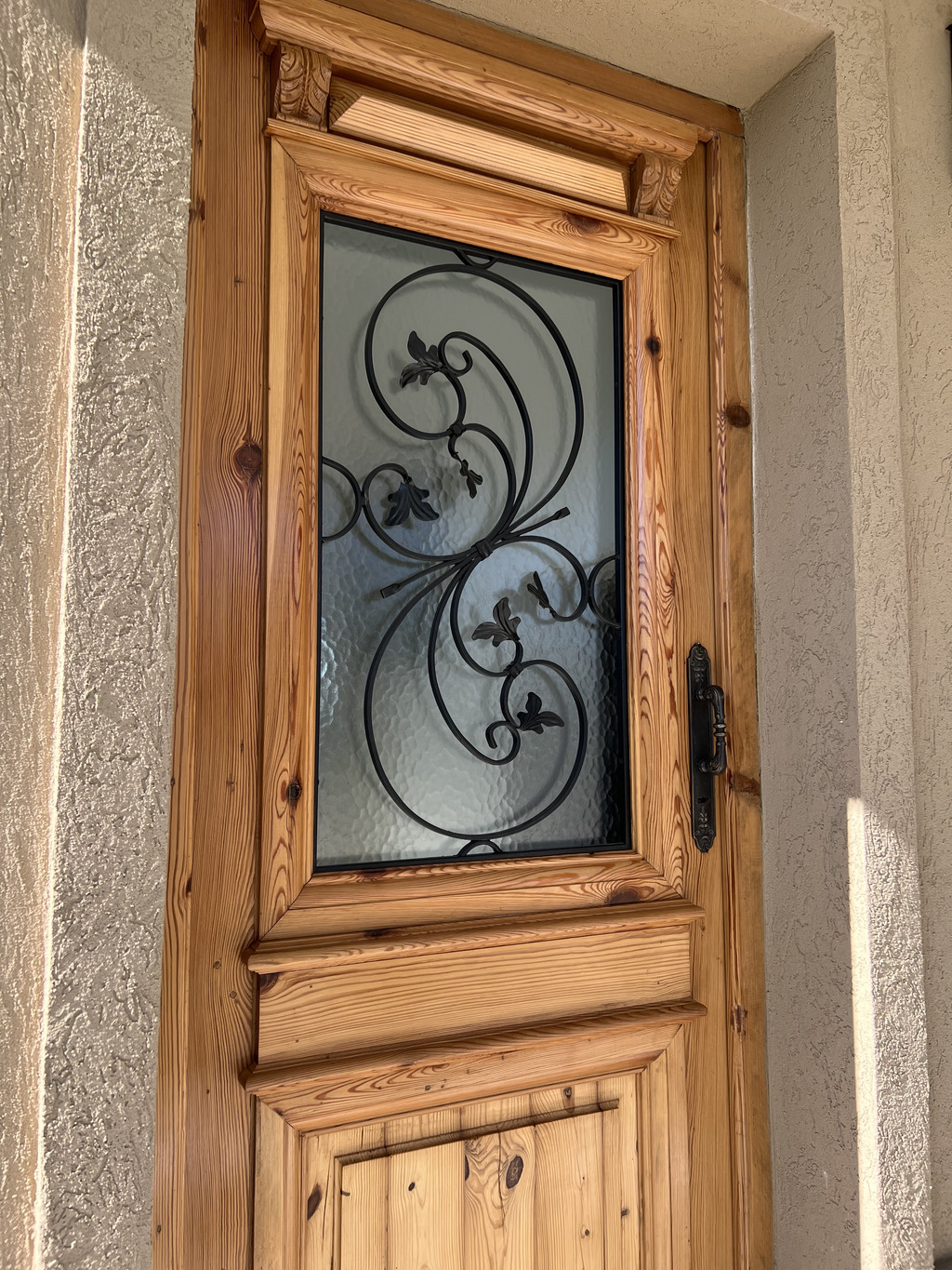 Puerta de Entrada 1 hoja- Estilo Colonial Pinotea A medida- Cód: F270