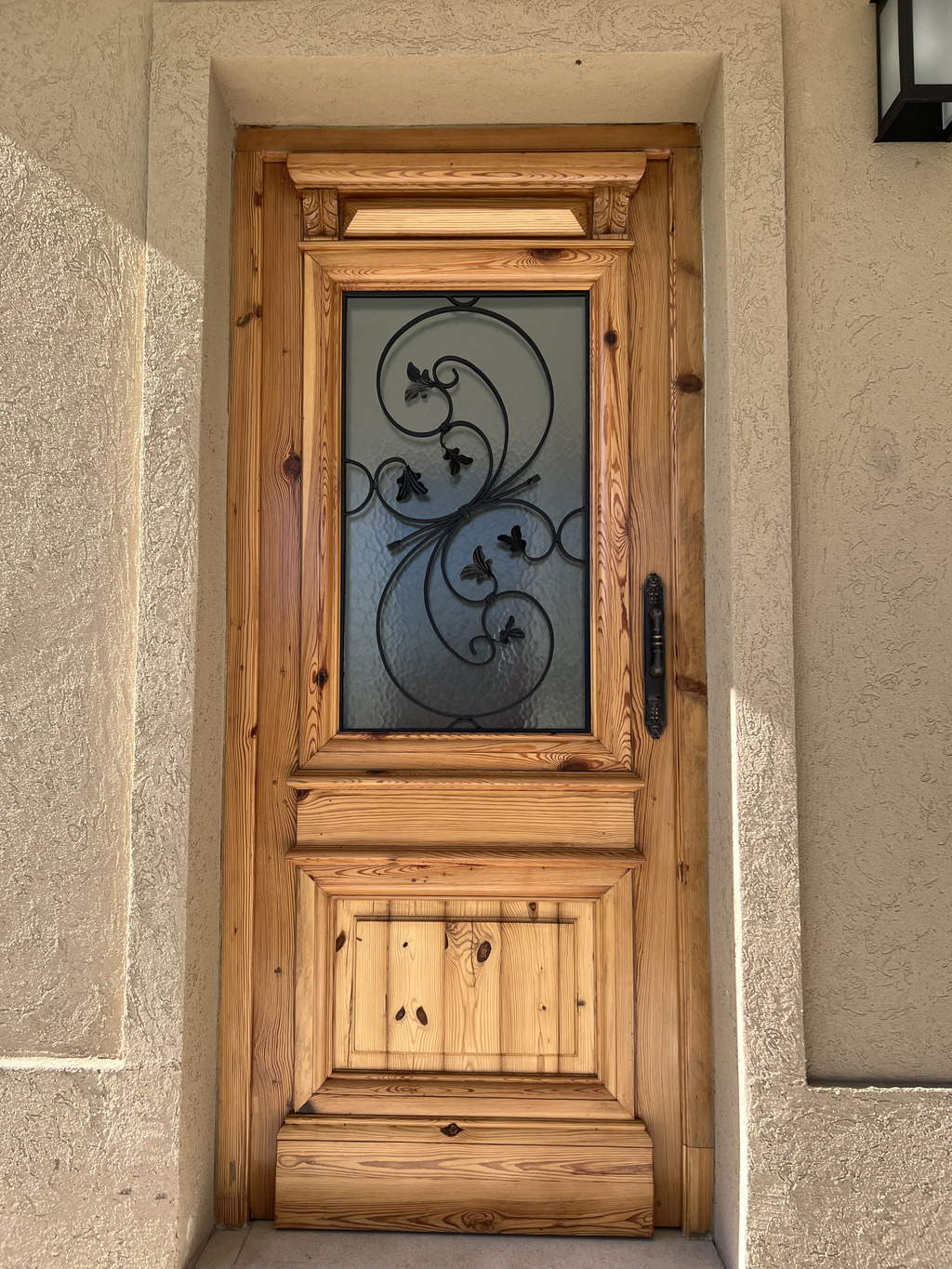 Puerta de Entrada 1 hoja- Estilo Colonial Pinotea A medida- Cód: F270