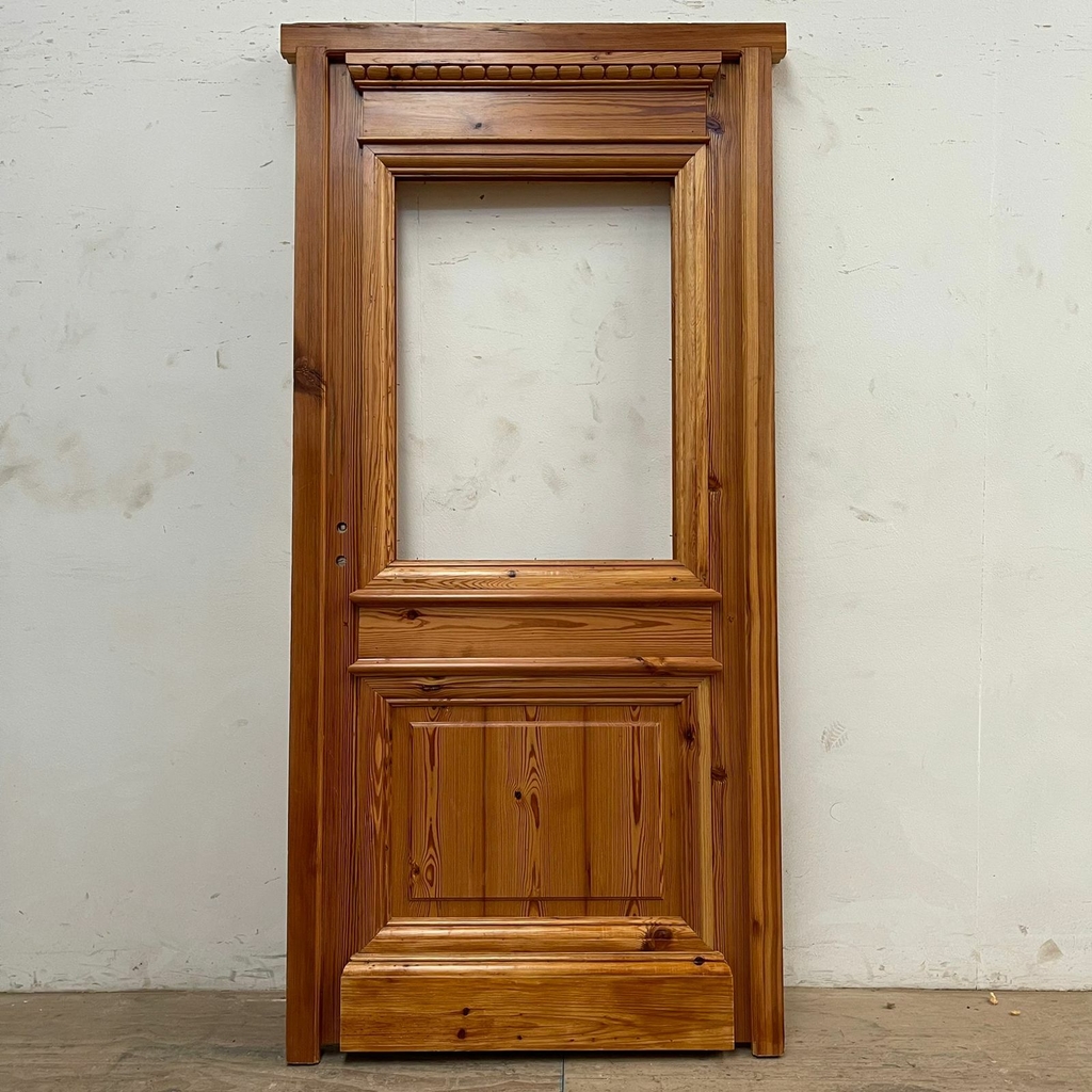 Puerta entrada colonial 1 hoja de pinotea - Cod 5747