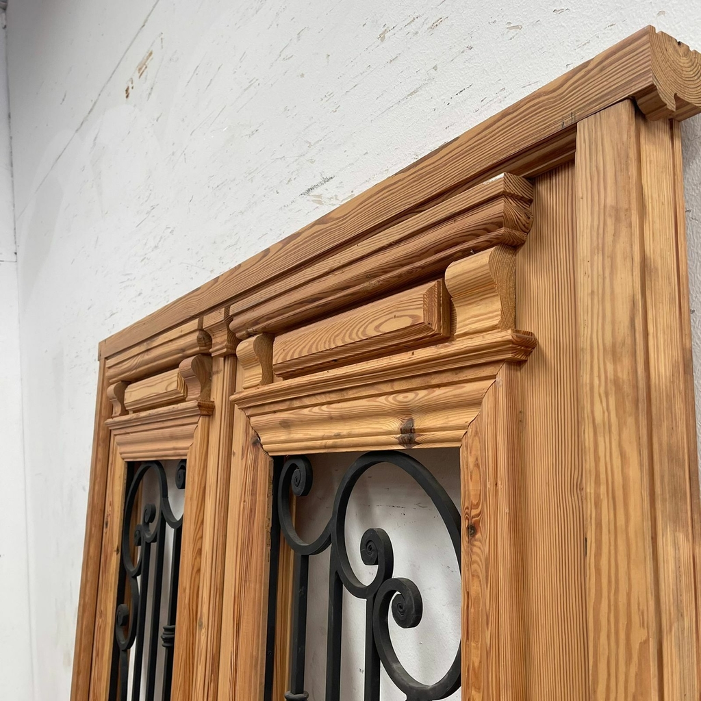 Puerta de entrada doble hoja colonial pinotea - Cod: 6067