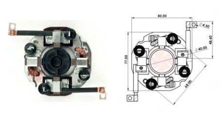 A133 PORTA ESCOVA DELCO 28MT 12V