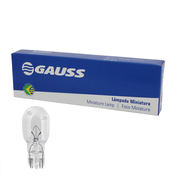 LAMPADA GAUSS MINIATURA W16W 12V 16W C10 GL921