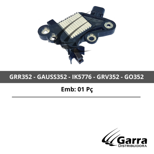 GA352 REGULADOR DE VOLTAGEM BOSCH MONTANA.ONIX.COBALT.PRISMA