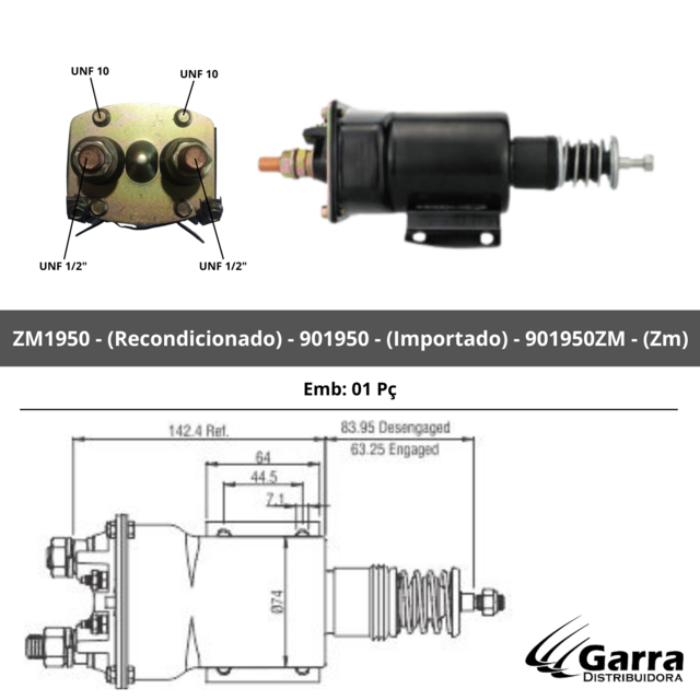 ZM1950 AUTOMATICO PARTIDA DELCO REMY.50MT 24V