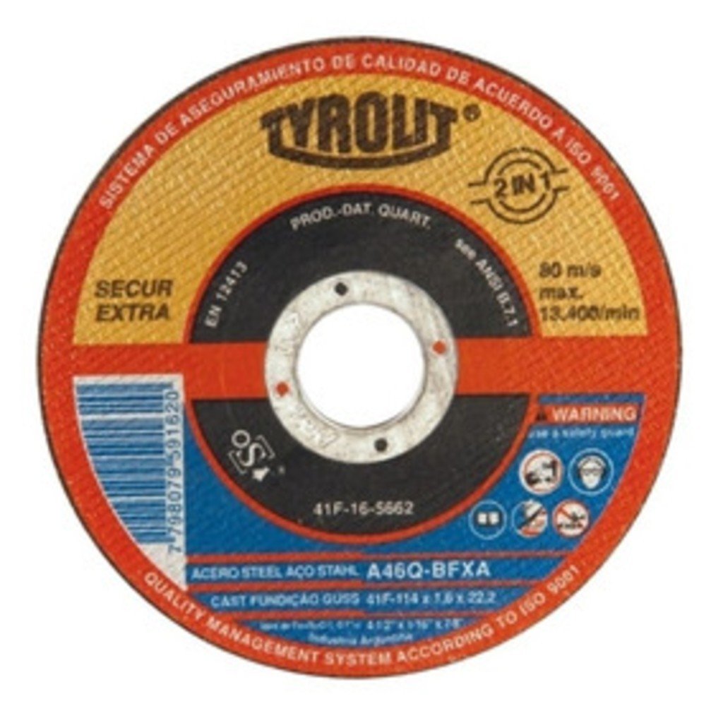Disco De Corte Tyrolit Secur 114 Mm Metal