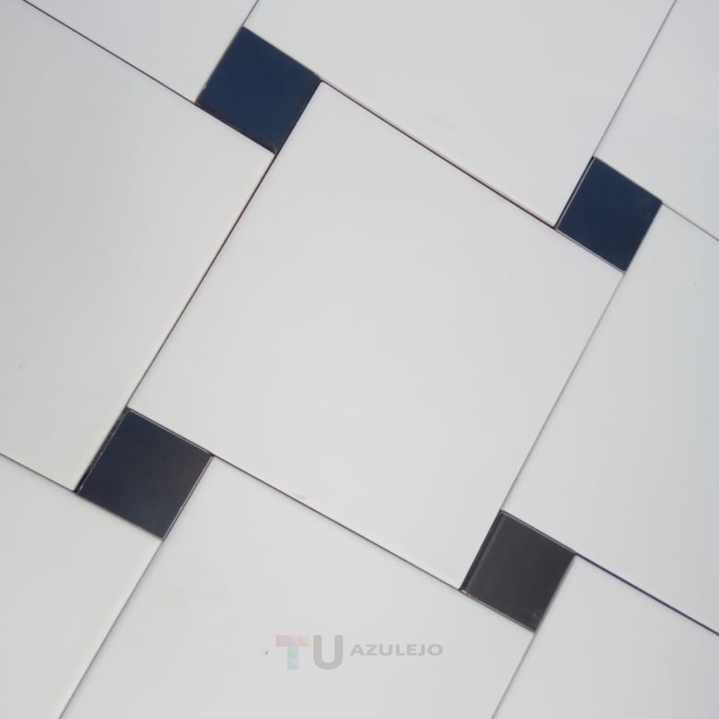 CERAMICA VICTORIA 33X33 - BLANCO Y NEGRO