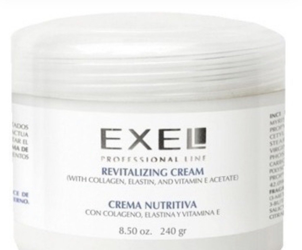 Crema nutritiva con colageno , elastina y vitamina E Exel Crema nutritiva con colageno , elastina y vitamina E Exel