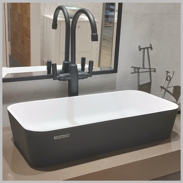 Krion Lavabo Modul 55x27x12 Negro - Comprar en Altea