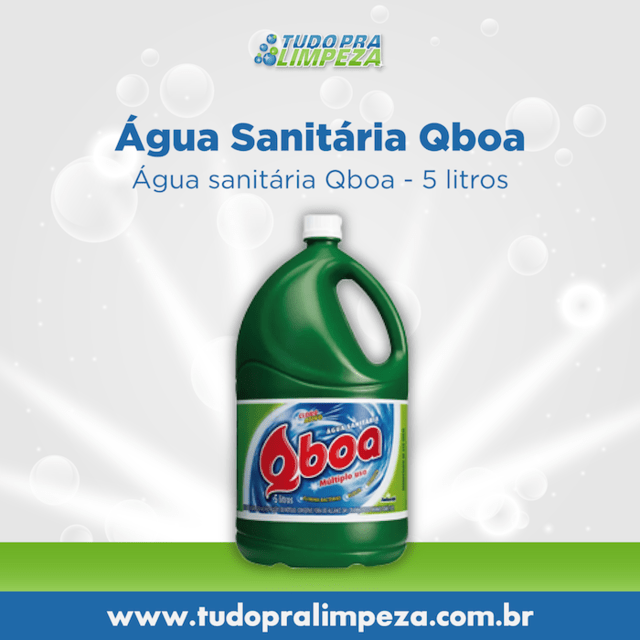 Água Sanitária Qboa 5 litros - Tudo pra limpeza