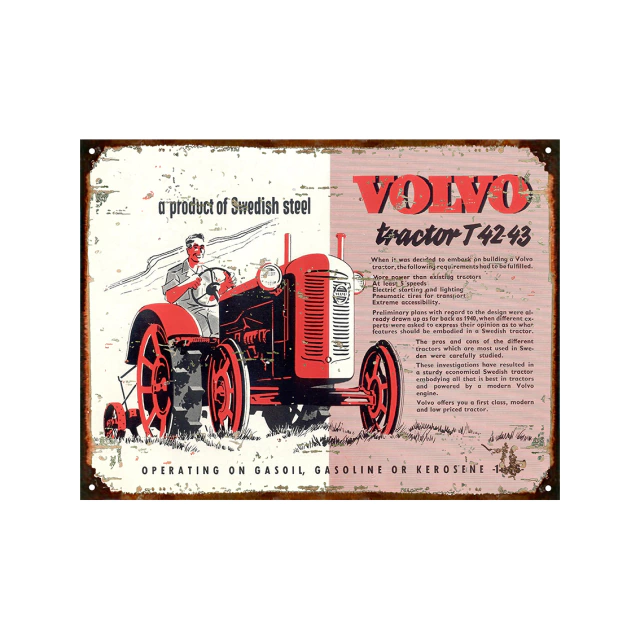 Tractor Volvo 1946 - Club del Poster Mayoristas