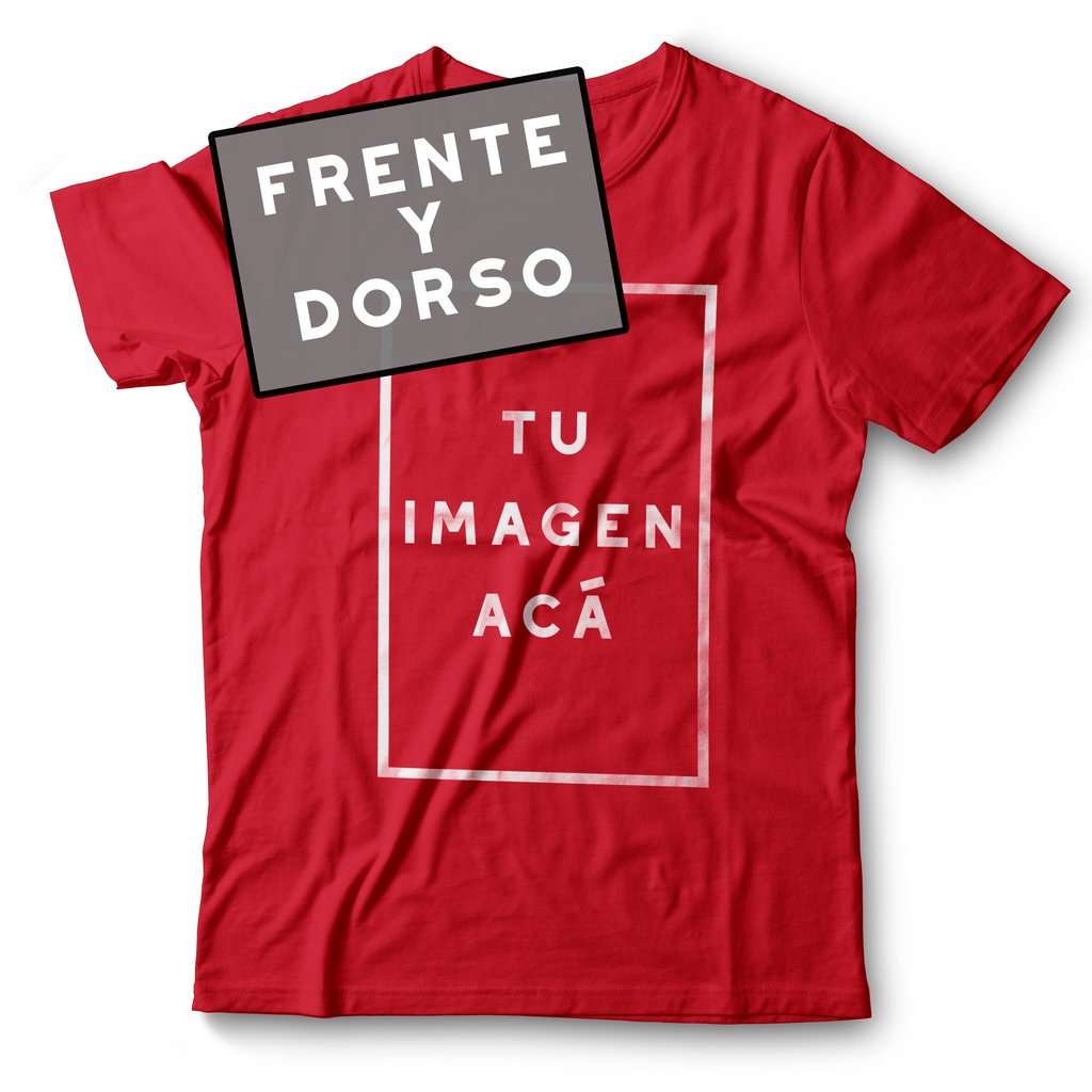 Remera PERSONALIZADA frente y dorso - Comprar en HeyGo!