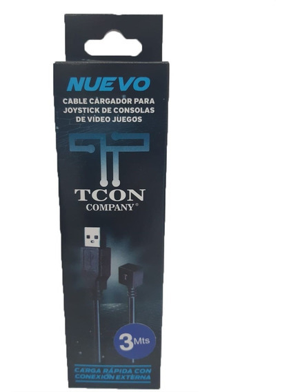 CABLE TCON CON FICHA 90º PARA CARGAR JOYSTICK DE PS4