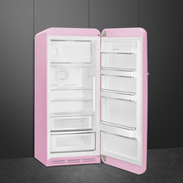 refrigerador rosa 1 porta - 270 l - série anni 50 - abertura à direita ...