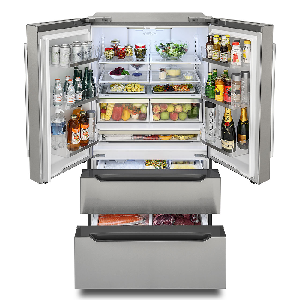 refrigerador french door - linha vintage - 636l - inox - 90 cm - 220v ...