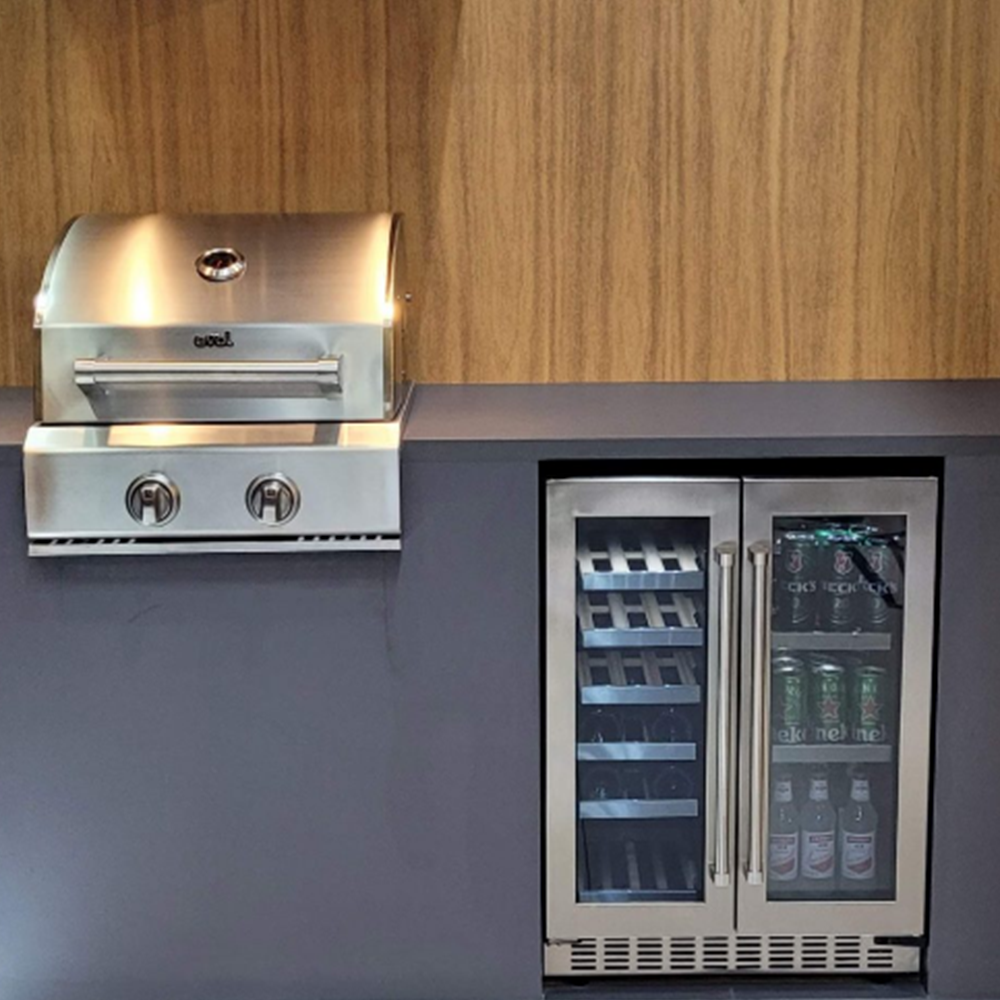 adega e cervejeira - dual wine & beer center smart - 18 garrafas - 58 ...