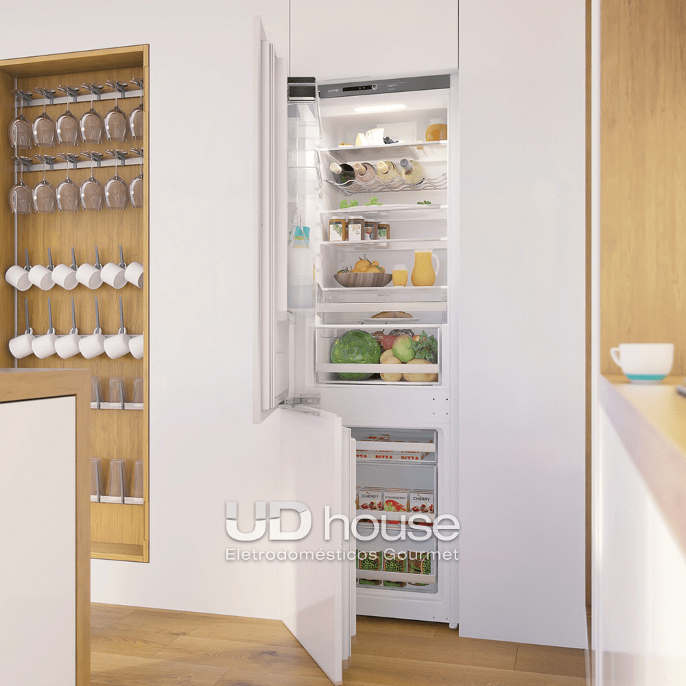 refrigerador de embutir com portas para revestir - bottom freezer ...