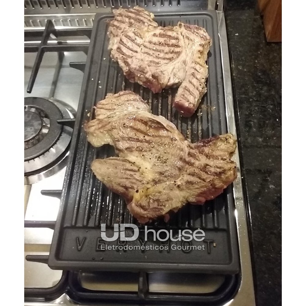 grill de mesa em ferro fundido para fogões lofra
