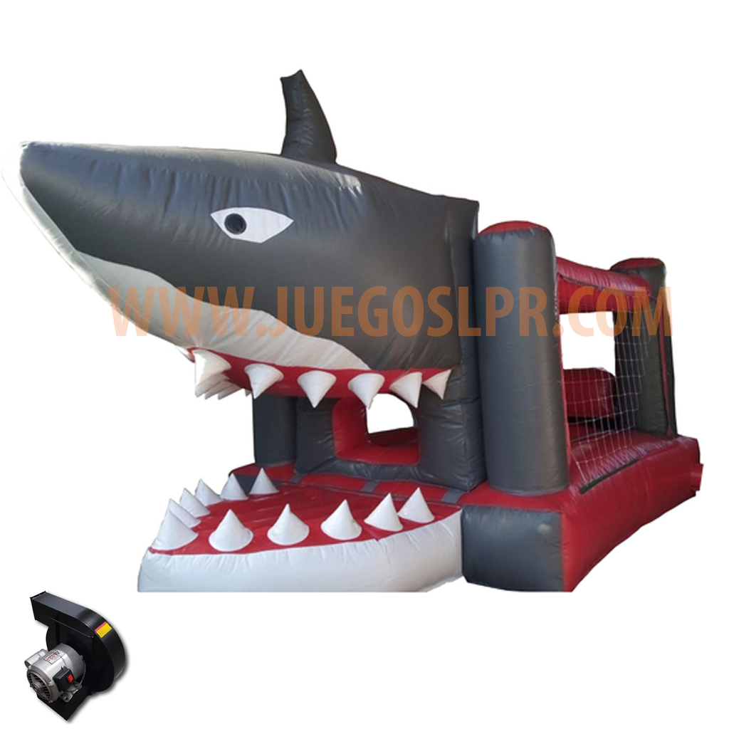 Tiburon Inflable Sin Tobogan 4.5 X 3 - Juegos LPR