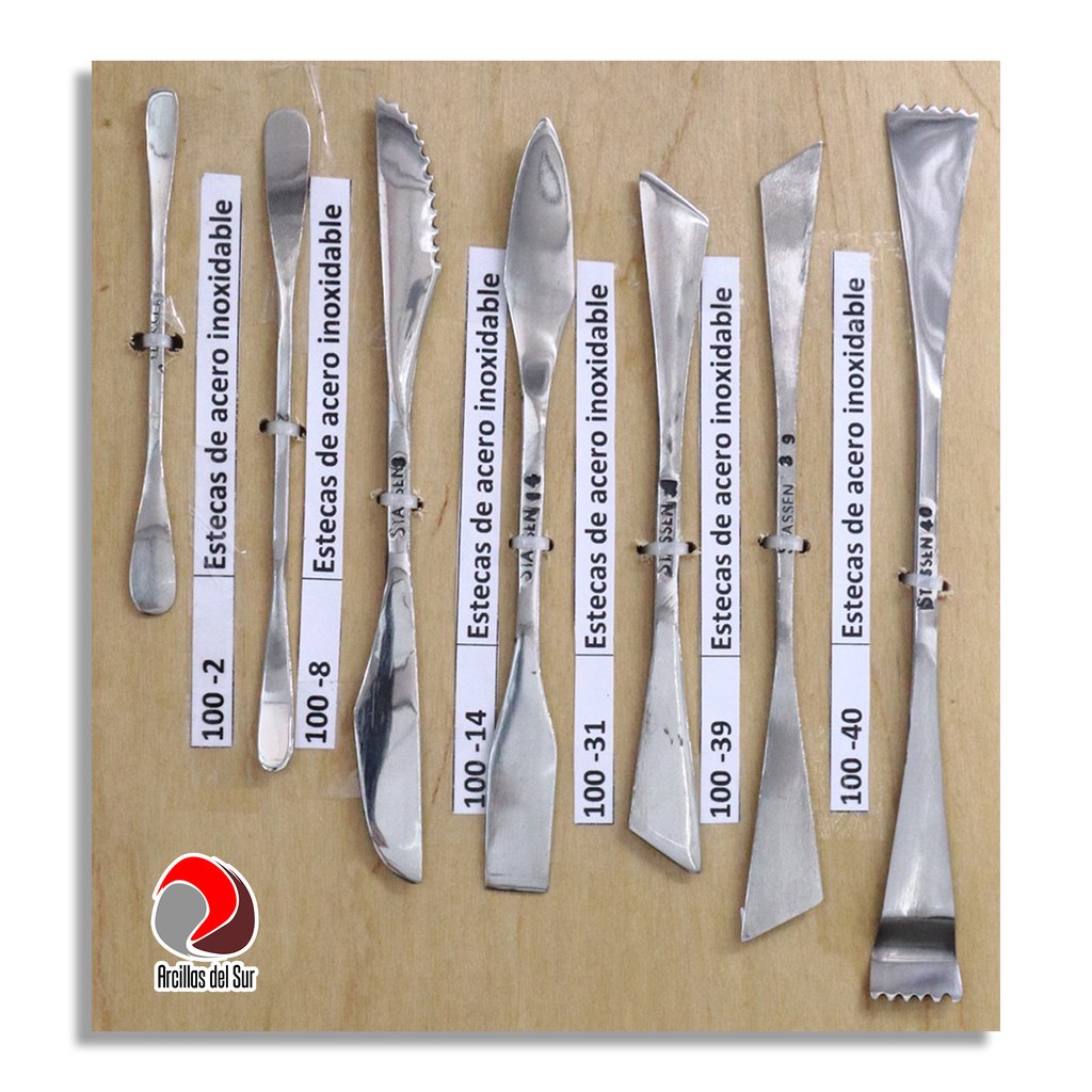 Estecas de Acero inoxidable Stassen - Arcillas del Sur