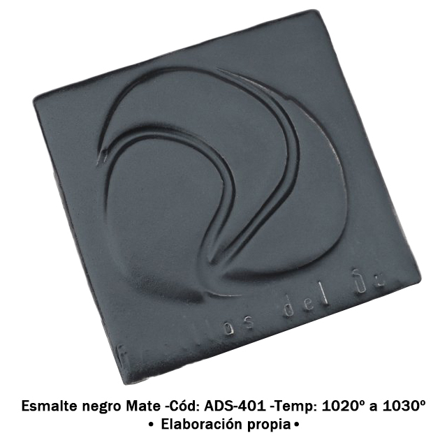 Esmalte Negro Mate (apto vajilla) de 1020º-1030º