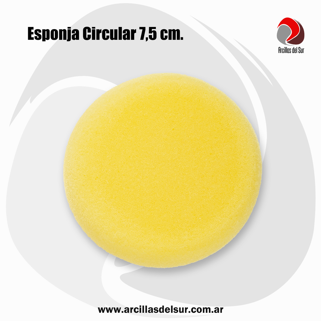 Esponja circular 7,5 cm. - Comprar en Arcillas del Sur