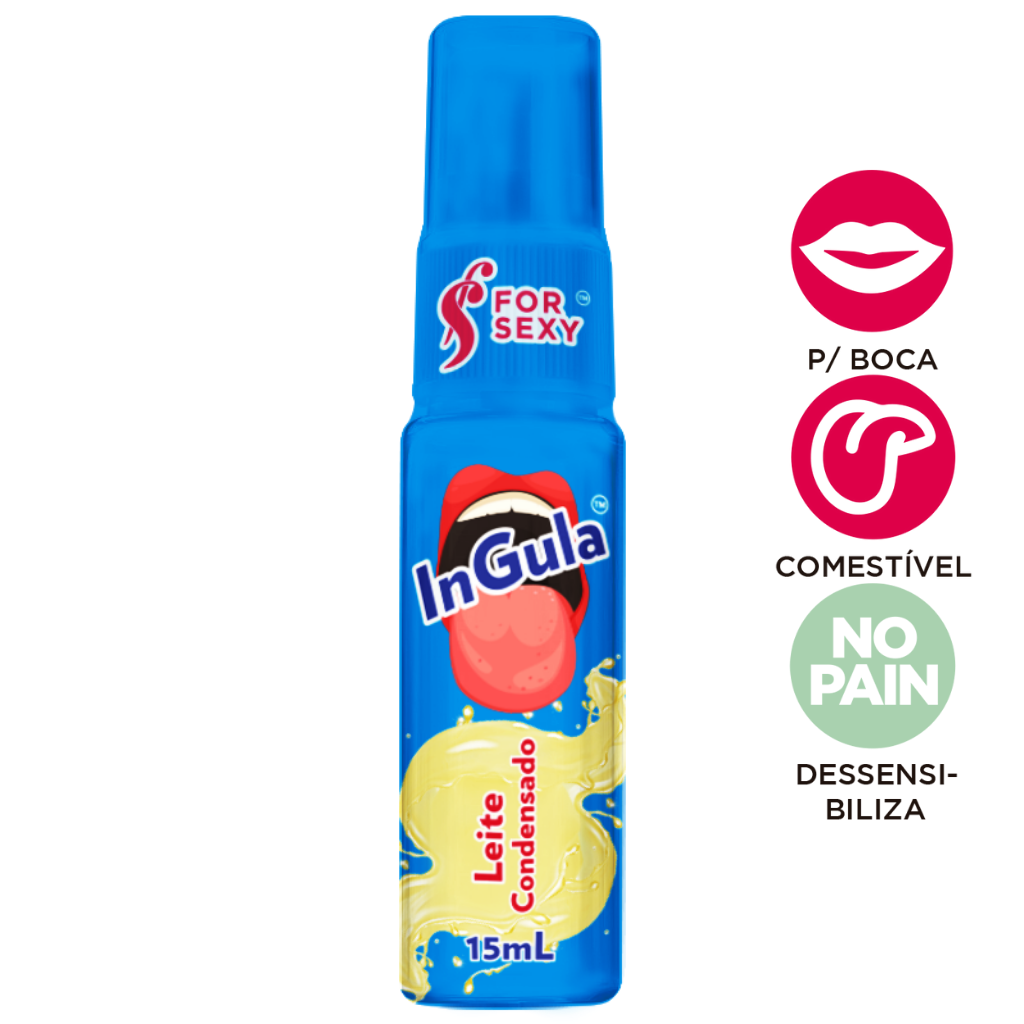 INGULA GEL DESSENSIBILIZANTE ORAL SABOR LEITE CONDENSADO SPRAY 15ML FOR ...