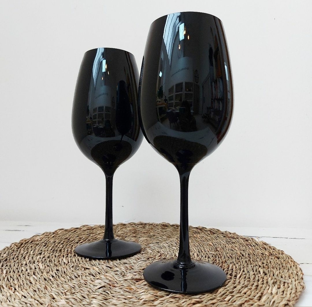 COPAS CRISTAL NEGRAS X 6 3839 - Comprar en Maiz Deco