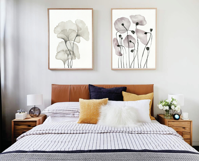 SET FLORES GREY - Comprar en casa cuadros cba