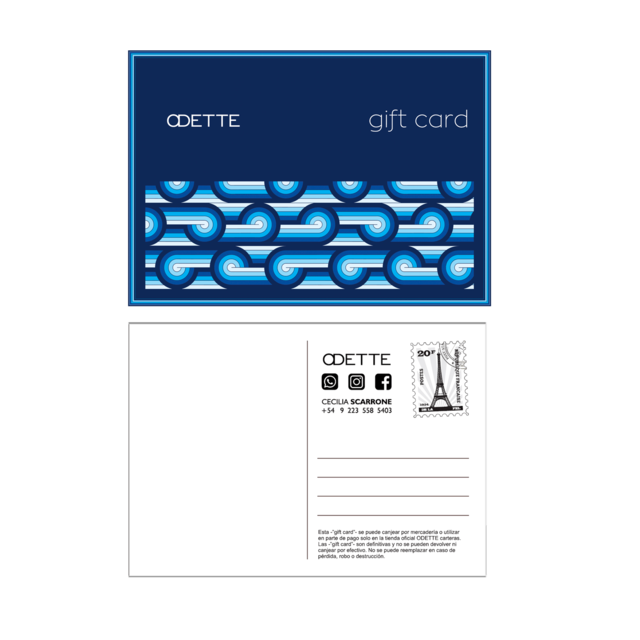 Gift Card de regalo canjeable