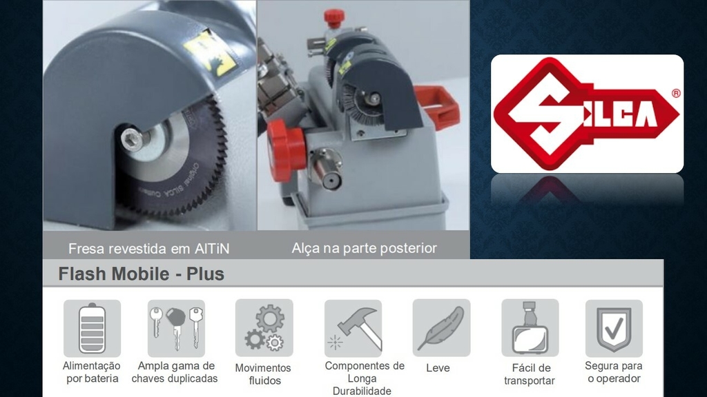 Maquina com Bateria 12 vdc Flash Mobile - SILCA