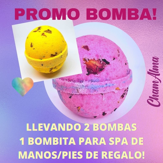 2 Bombas Efervescentes + 1 mini de regalo - chamalma