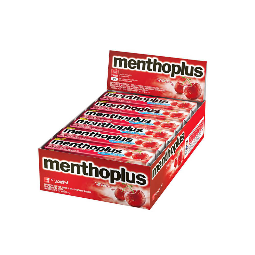 MENTHOPLUS CHERRY (12 unidades) - Mil Dulzuras