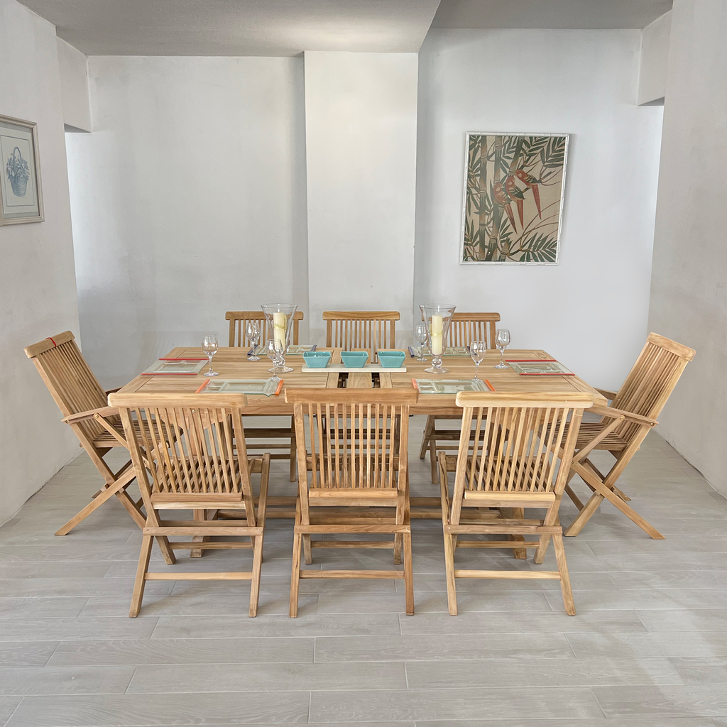 Mesa con extension 195 a 295 cm - Brauer Muebles