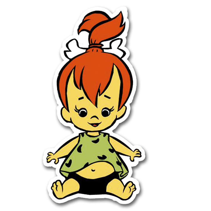 /STICKERS_LOS_PICAPIEDRAS: Pebbles_Picapiedras