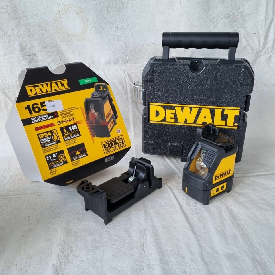 Nivel Laser DEWALT 2 Líneas en Cruz Color Rojo Autonivelante - Modelo DW088K