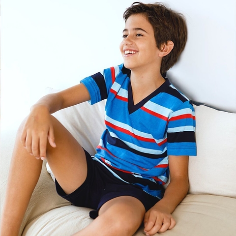 pijama de varón en algodón - La Casa de los Pijamas