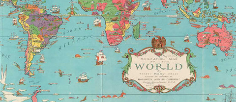 Mapa Pictorico Mercator 1931 - LAS CARTOGRAFAS