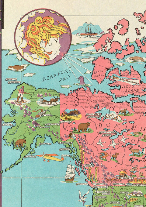 Mapa Pictorico Mercator 1931 - LAS CARTOGRAFAS