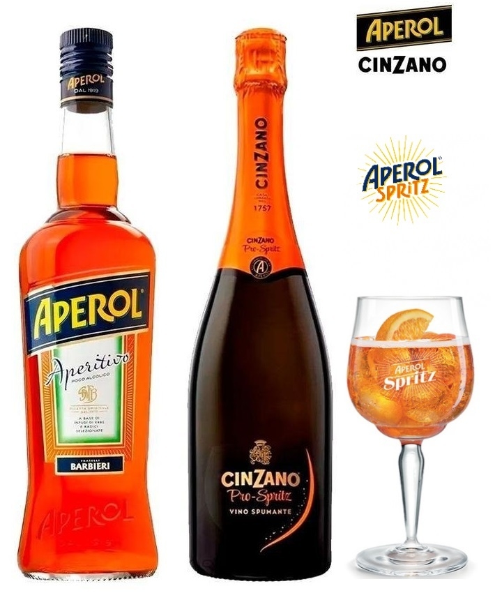 Combo Aperol - Cinzano Spritz + Copon de Regalo