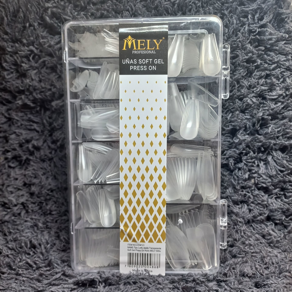 Tips Soft gel Mely x500 - Comprar en BLOOM Mayorista