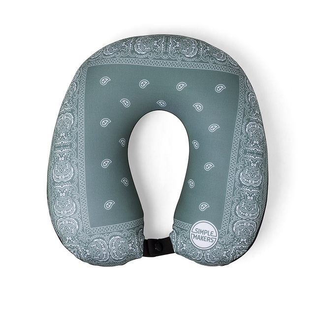 CUELLO DE VIAJE PAÑUELO VERDE GREEN