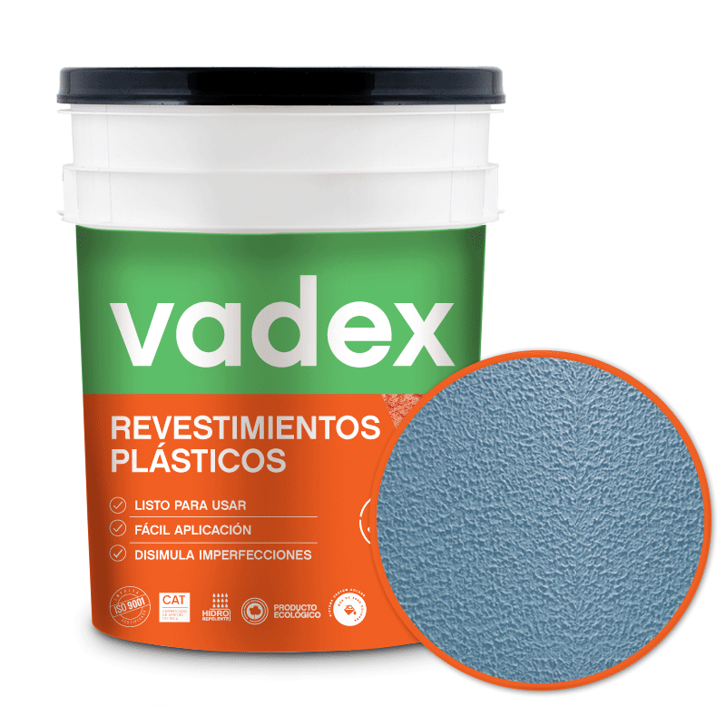 Revoque plástico texturado para pared exterior e interior