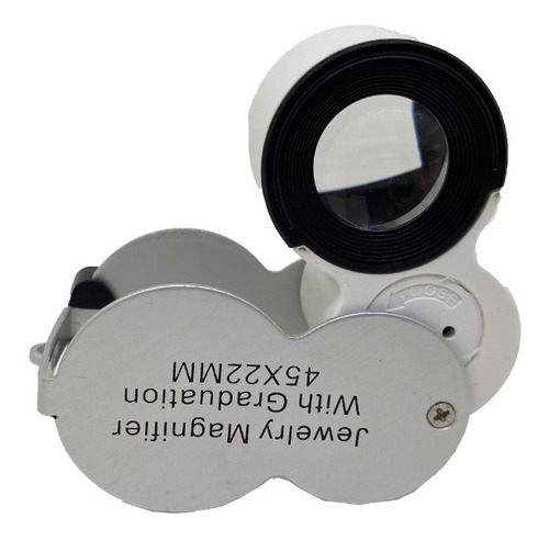 Lupa Alta Graduación Galileo - Luz Led Y Uv Escala 45x + Pilas