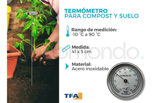 Termómetro Para Compost / Suelo TFA - LOCOMONDO SHOP